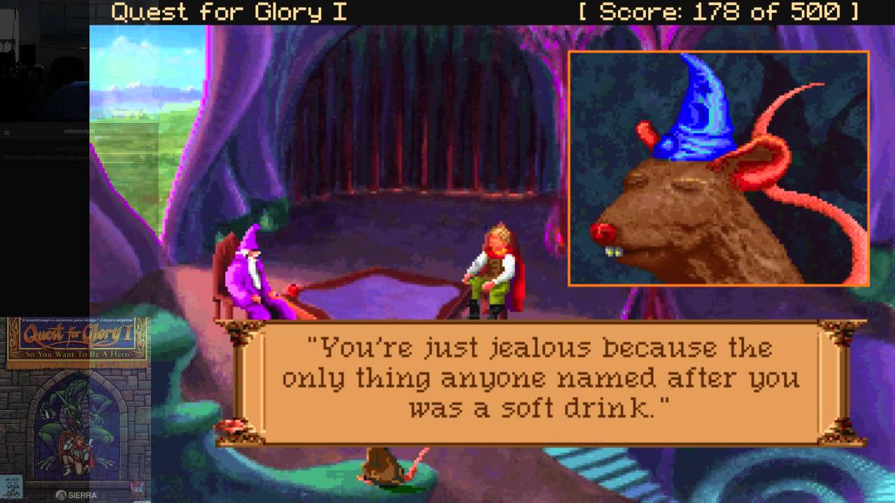 Playing Quest for Glory 1 VGA again.. - YouTube