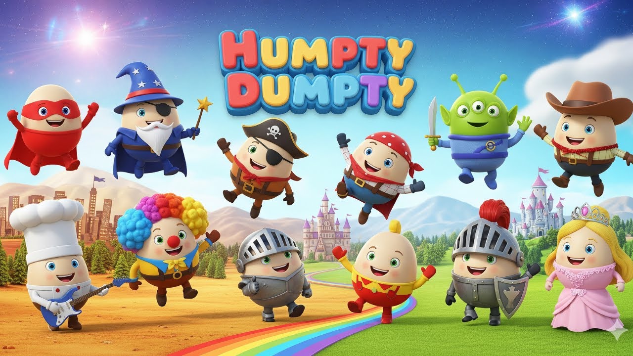 The NEW Humpty Dumpty & All His Friends | Lova Kids Nursery Rhymes and ...