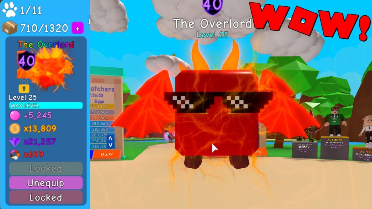 The Overlord giveaway! / Bubble Gum SImulator - YouTube