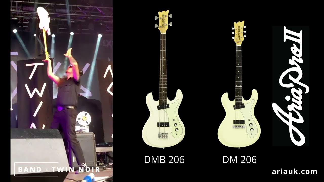 Twin Noir - Band. Aria Pro II guitar and Bass - DM 206, DMB 206 - YouTube
