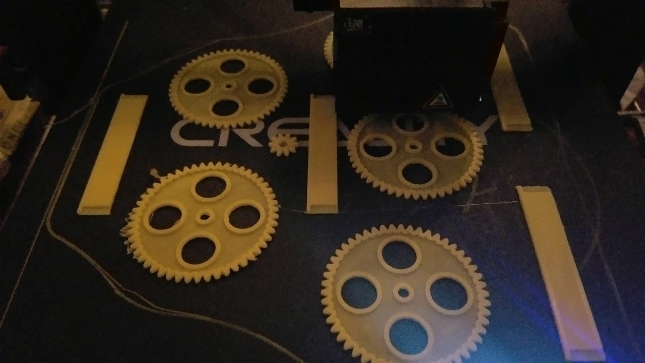 3D printer makes gears and supports for a massive reduction gear box ...
