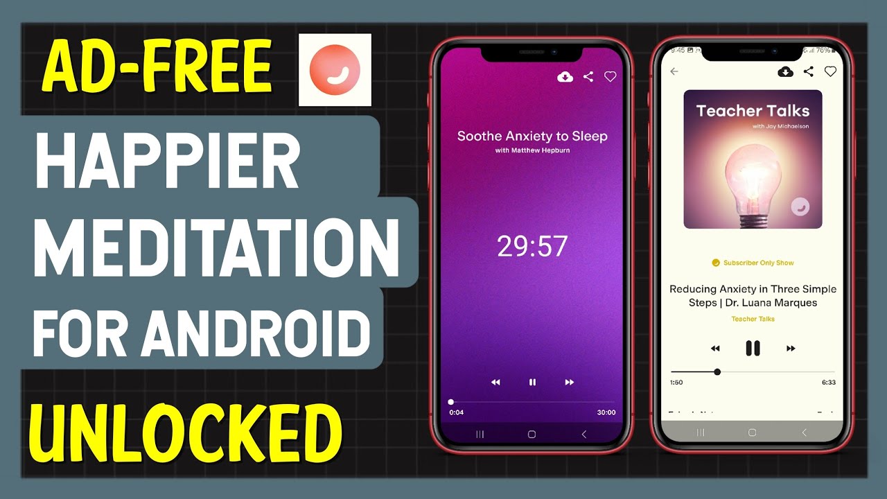 Best Free Happier Meditation App for Android - YouTube