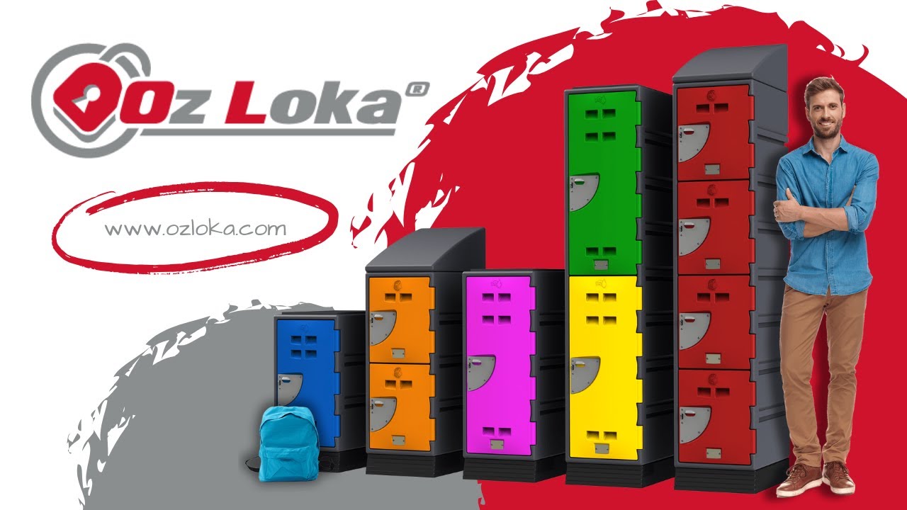Oz Loka Heavy-Duty Polyethylene Plastic Lockers For all your storage Needs - YouTube