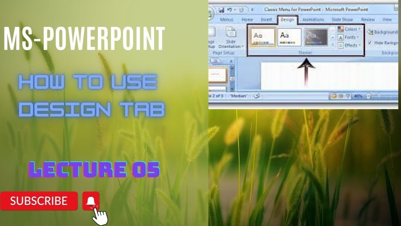 How To Use Design Tab In Powerpoint All Powerponit Option Availble how-to-use-design-tab-in-powerpoint-all-powerponit-option-availble