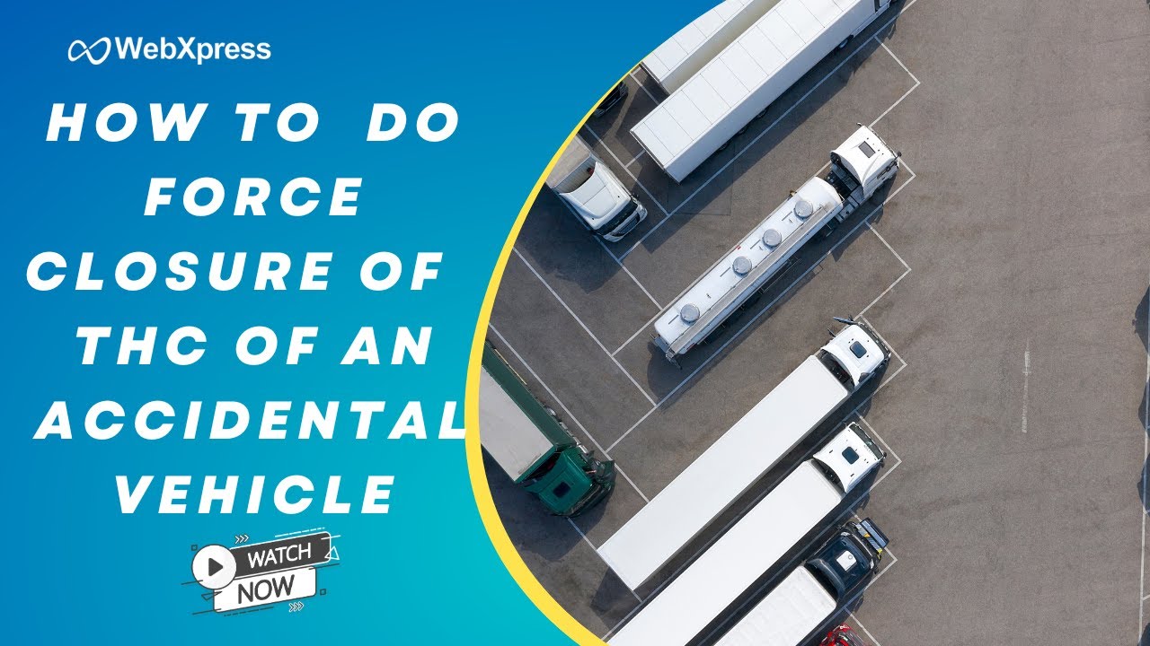 How to do Force Closure of THC of an Accidental Vehicle || TMS ...