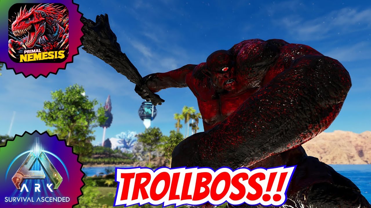 Fighting Apex Boss Ark Survival Ascended Primal Nemesis - YouTube