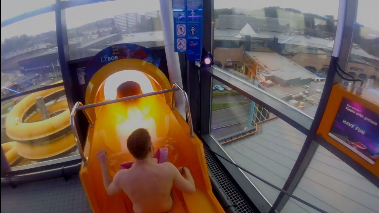 BOB -sklien water slide at Vannkanten Badeland - YouTube