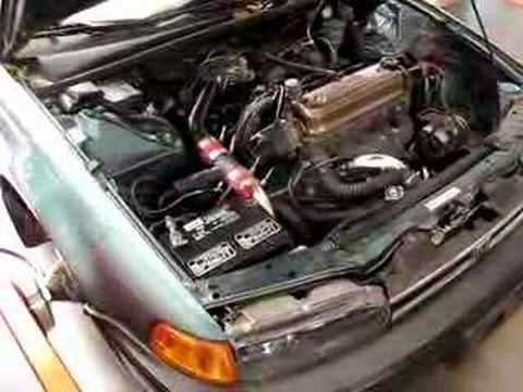 f22a6 dsm turbo on dyno - 243 hp 235 tq - YouTube