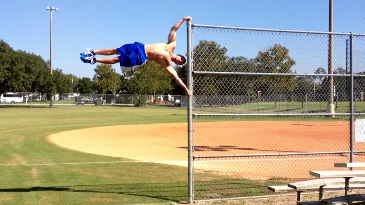 NLA Performance athlete Nick Bennett core strength Flag Pole - YouTube