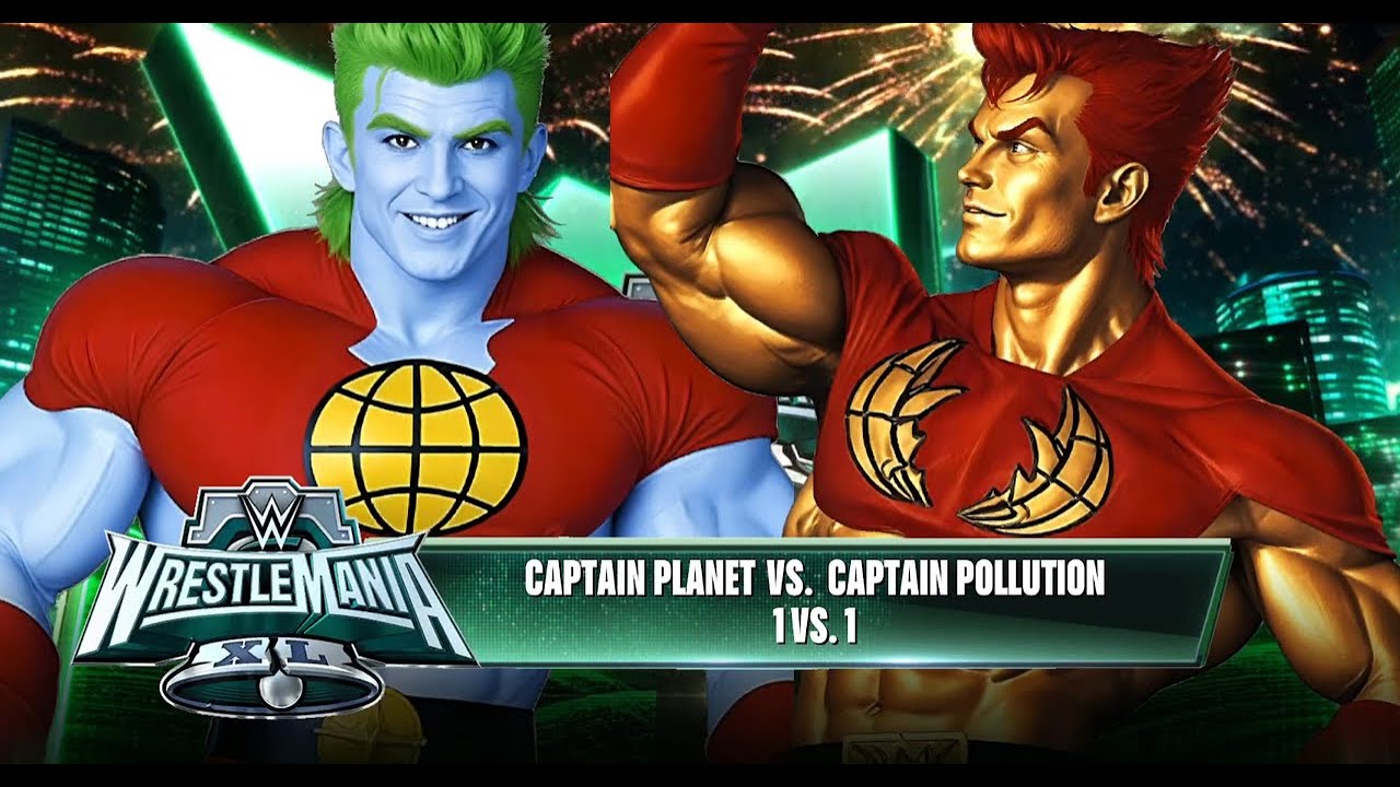 [WWE2K24] Captain Planet VS Captain Pollution - YouTube