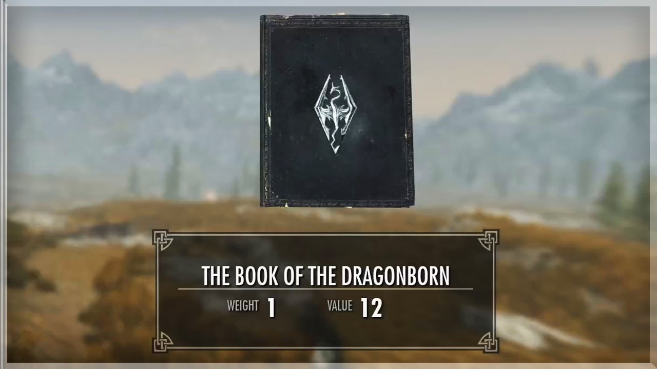 The Book Of The Dragonborn (Skyrim Book Reading) - YouTube