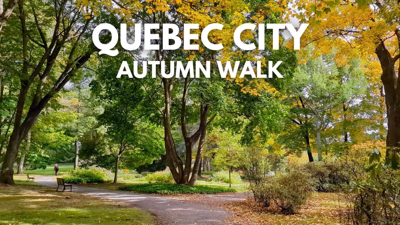 Autumn Walk in Quebec City Beautiful Park | 4K HDR - YouTube