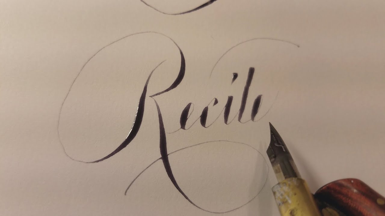 Calligraphy Writing Close Up Compilation - YouTube