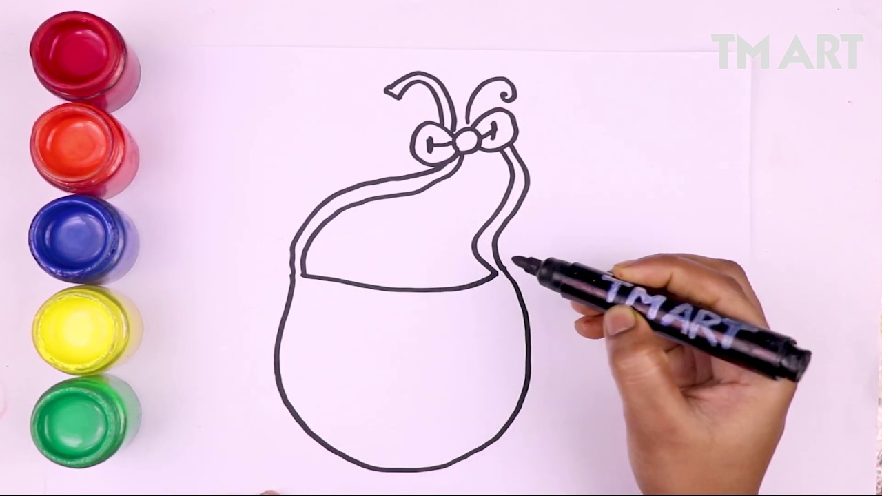 Baby bib coloring pages for kids - YouTube
