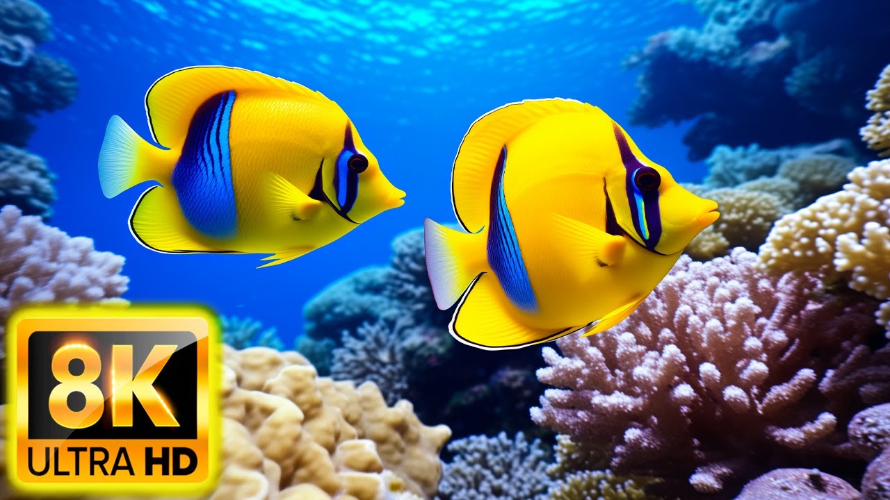 The Ocean 8K VIDEO ULTRA HD - Sea Animals for Relaxation, Beautiful ...