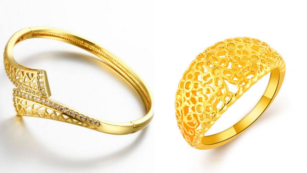 Stunning Gold Rings without stone - YouTube