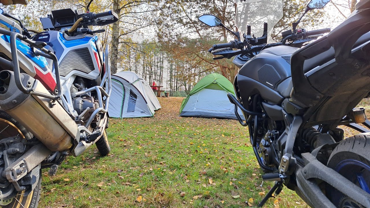 Jesienny wypad pod namiot - fajna droga offroad - Tracer 7 700 & Africa ...