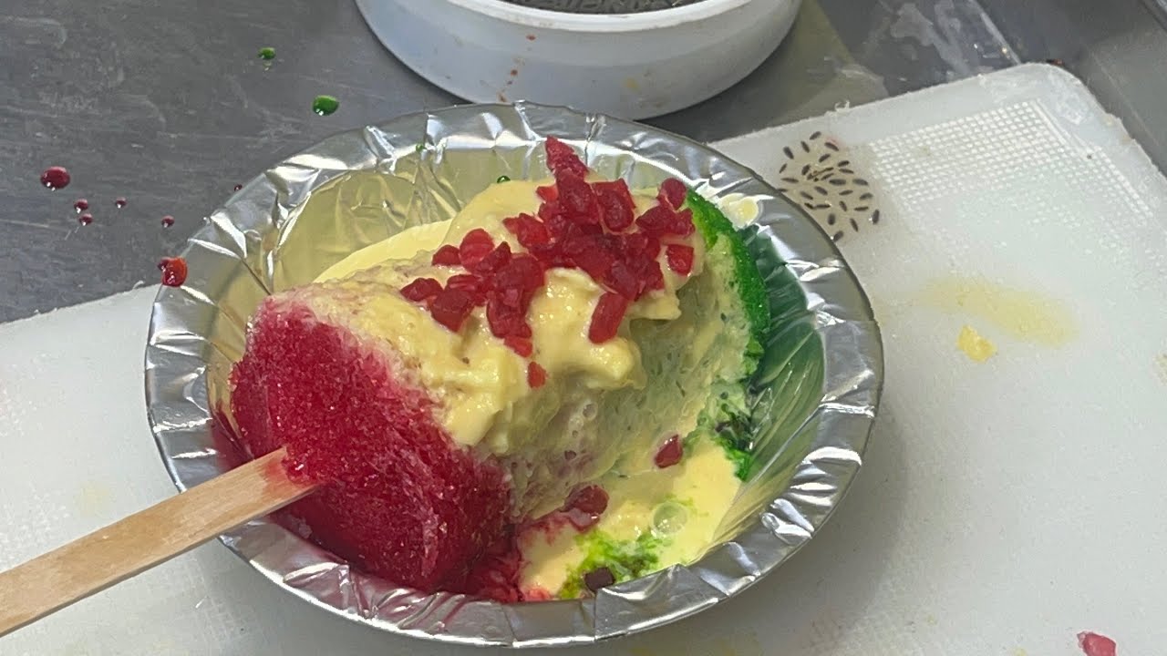 Ice gola- Indore street food- Burf ka gola - YouTube