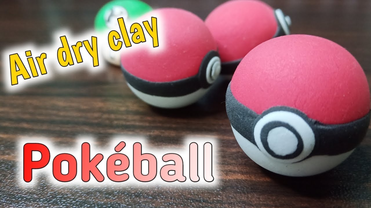 Pokémon clay art (Pokeball) - YouTube