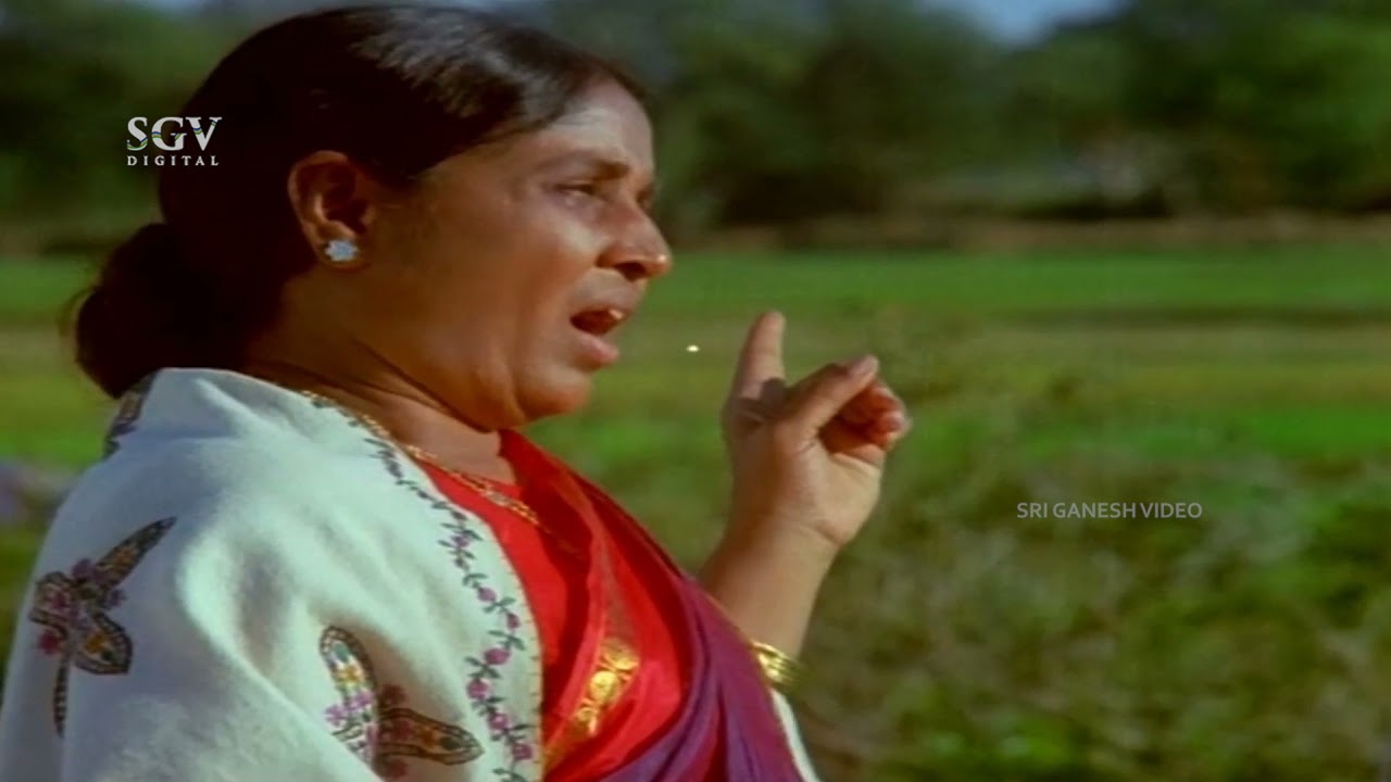 Shankar Nag Shocked By Seeing Brilliance Of Blind Woman | Rusthum Jodi Kannada Movie Scene - YouTube