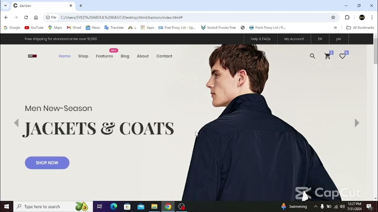 My Project html css java - YouTube