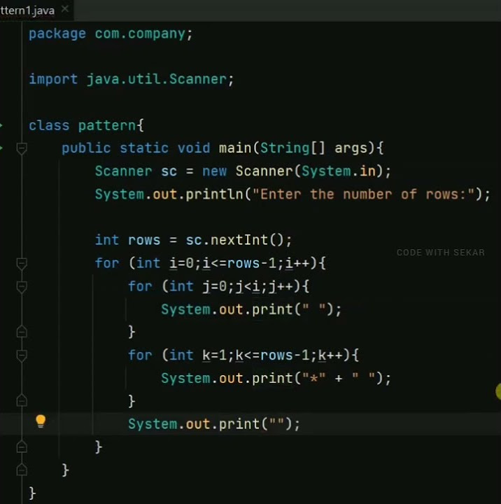 Sandglass Star⭐ Pattern In Java Java Pattern Java Coding Java