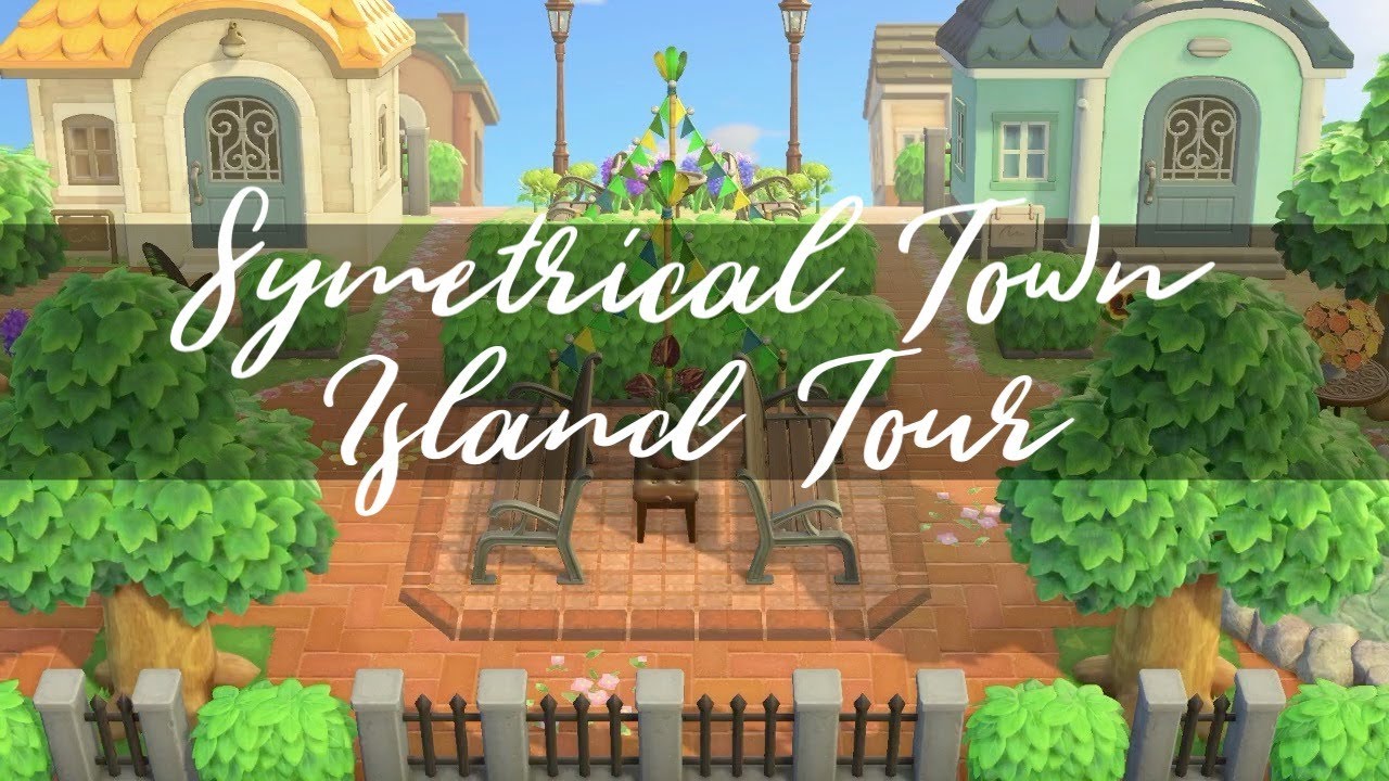 Elegant + Symmetrical Town Island Tour | Animal Crossing New Horizons ...