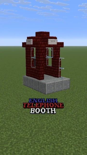 English Telephone Booth! Follow for DAILY Minecraft Content! #minecraft ...