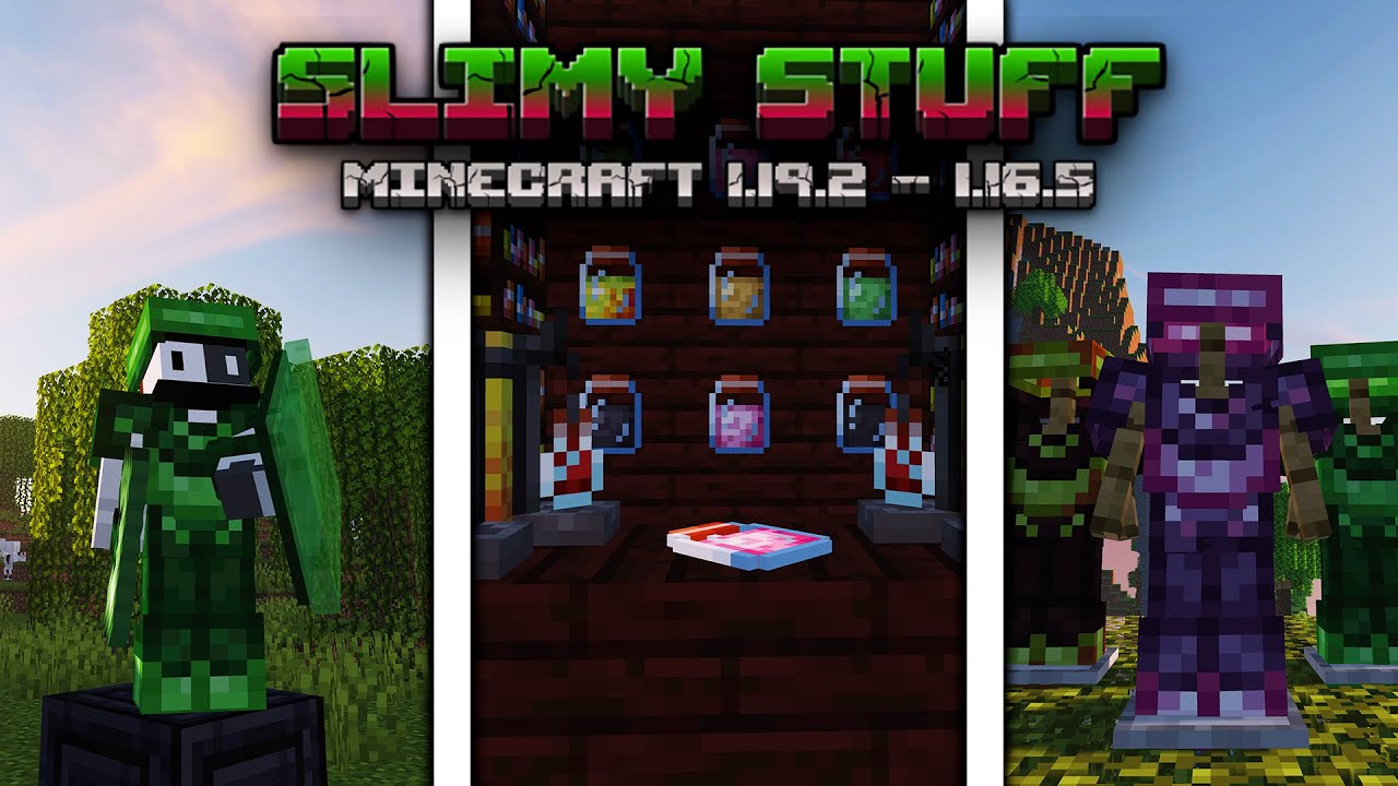 Slimy Stuff Mod Minecraft 🔥🧶*Muchas cosas de slime :D* Minecraft Mod 1.19.2/1.16.5 REVIEW ...