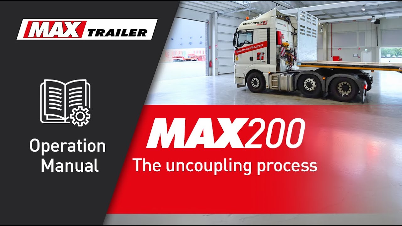 MAX200 operation manual: the uncoupling process - YouTube