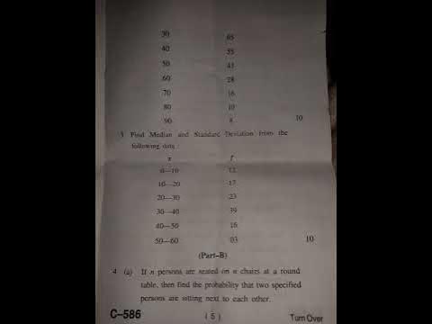 BCA 5th sem 2021 Dec. || Computer Oriented Statistical Method Question ...