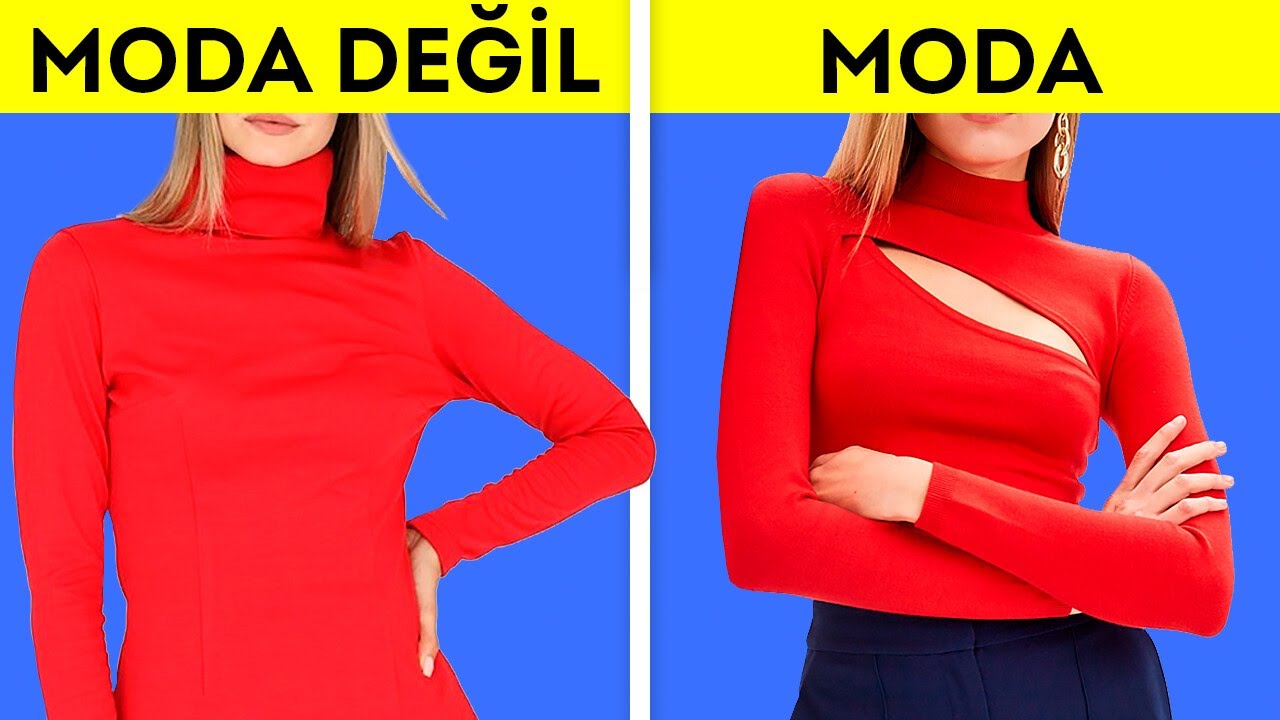 MUHTEŞEM GİYSİ DÖNÜŞÜMLERİ || MODA TÜYOLARI - YouTube