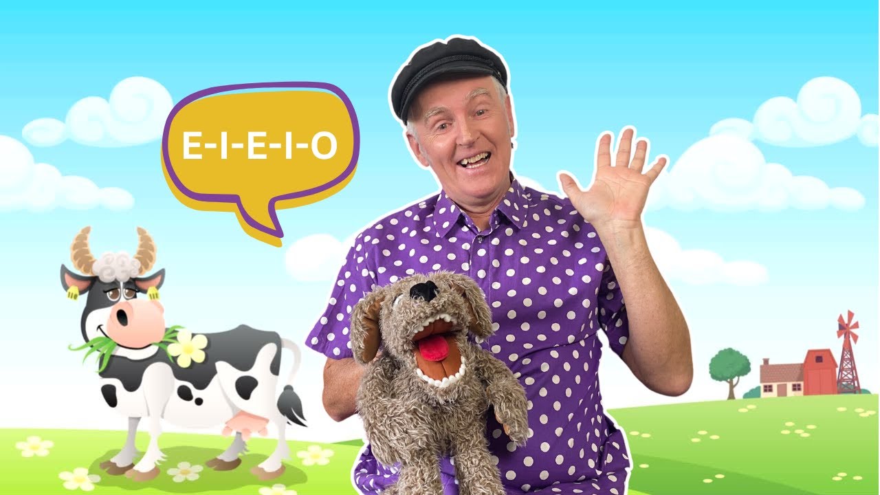 Old MacDonald Had A Farm | Nursery Rhyme | Kids Song | Funny Puppet ...