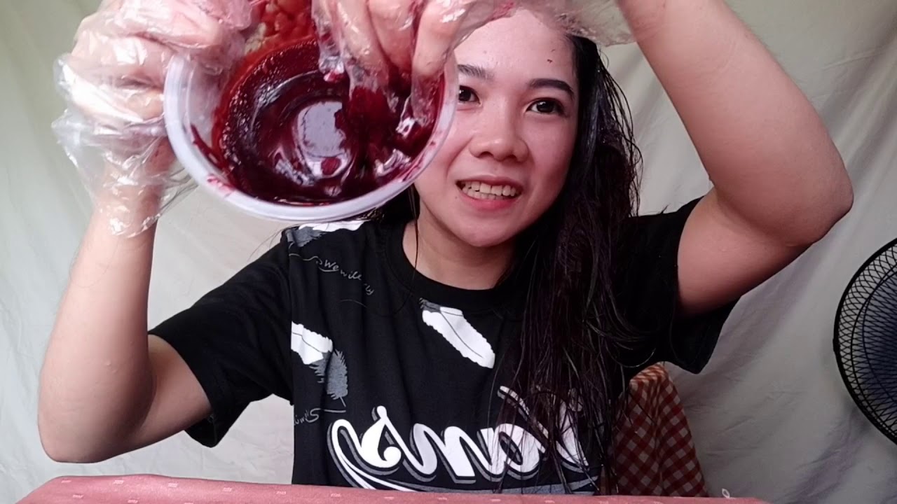 DIY_GLAM WORKS PERMANENT HAIR DYE COLOR (DARK MAHOGANY) - YouTube