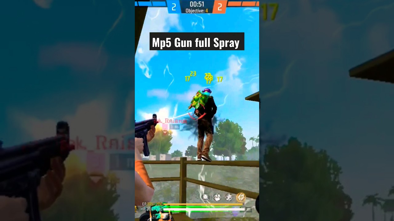Mp5 Gun full Spray || Dar dar dar #freefire #garenafreefire - YouTube