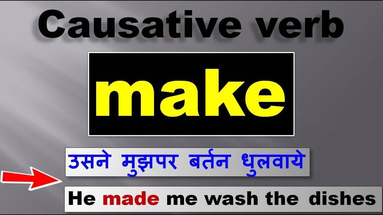 Causative verb Make in English grammar | complete use of causative verb ...