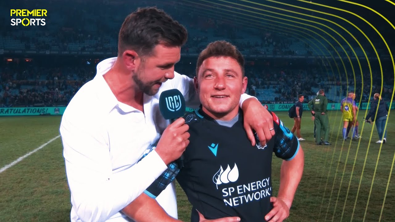 Huw Jones, George Turner and Duncan Weir react after Glasgow Warriors ...