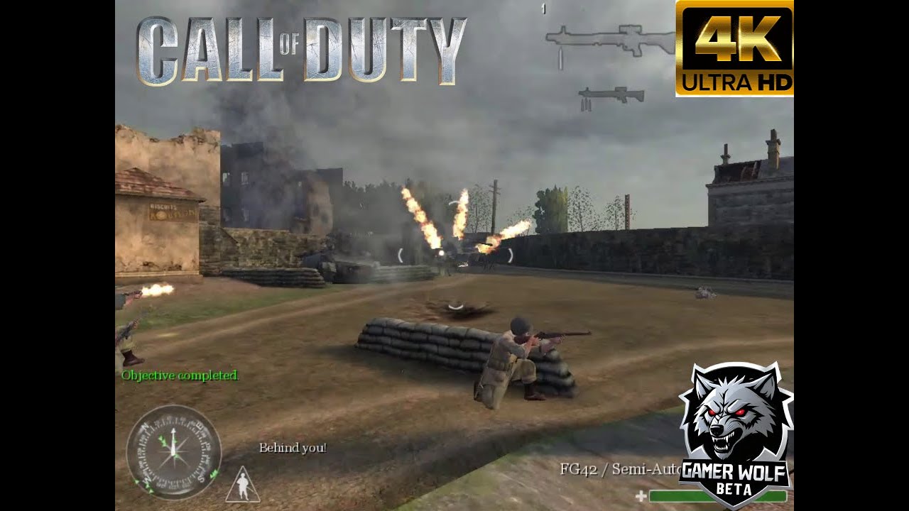 Call of Duty | Mission 4 | Ste. Mere-Eglise - Day | 4K Ultra HD ...