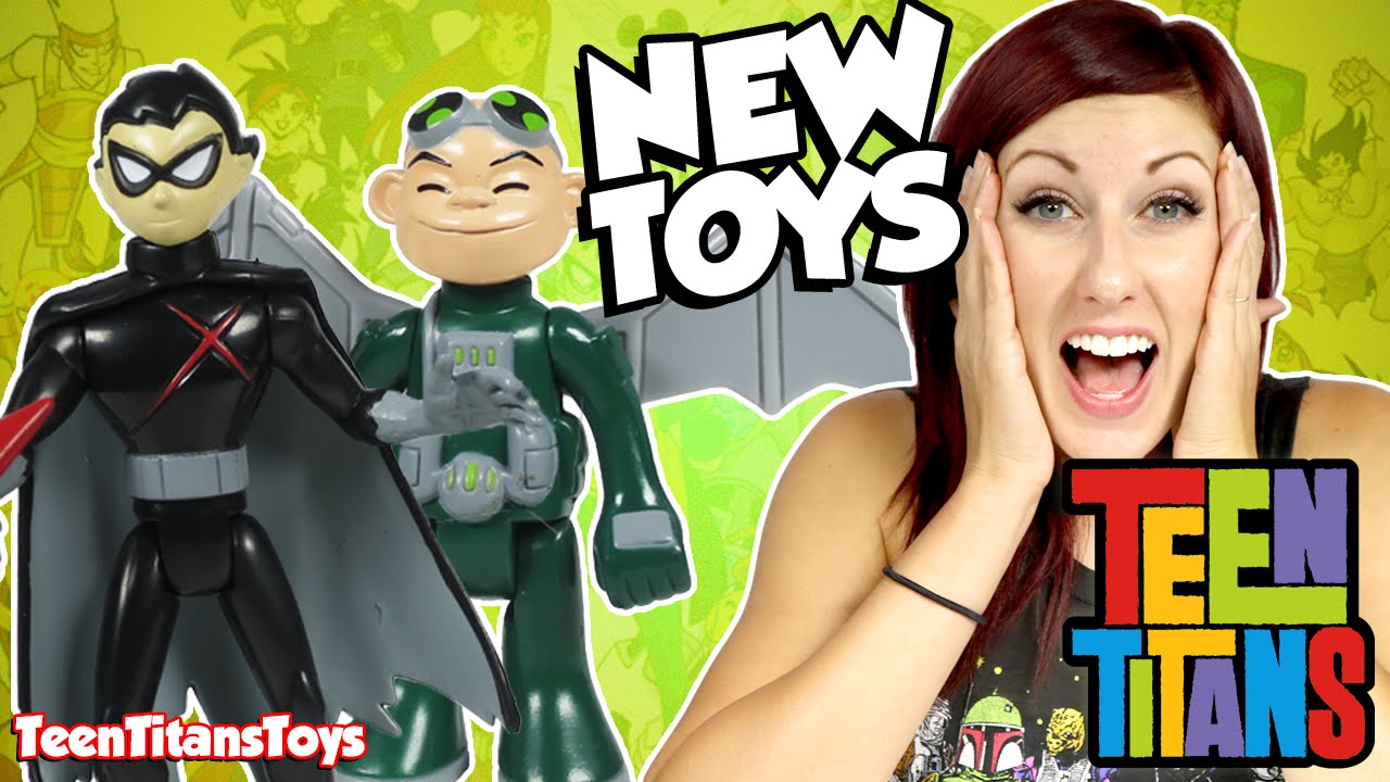 TEEN TITANS Gizmo and Red X Robin Action Figures - YouTube