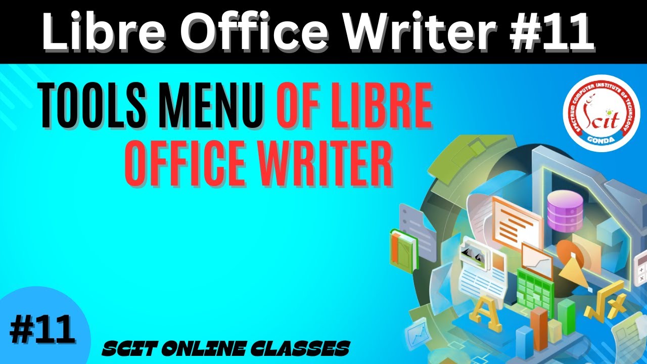 Tools menu of Libreoffice writer || spell checking in writer || Tools ...