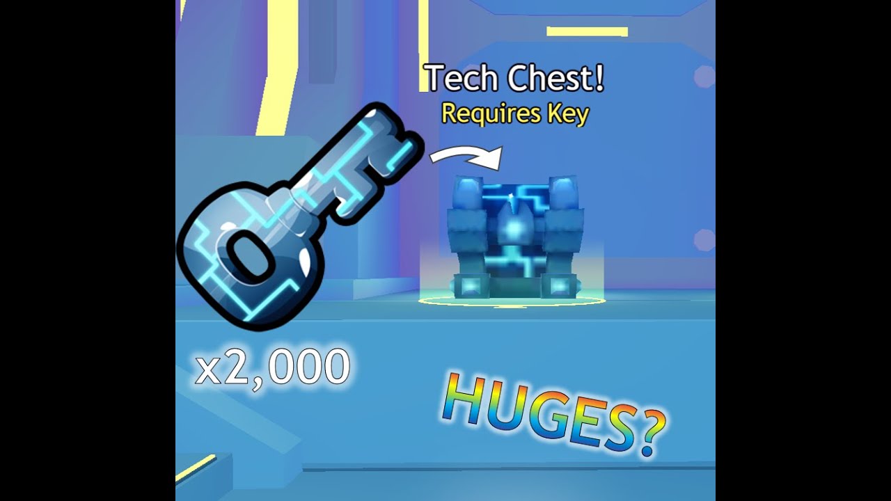 Consuming 2,000 Tech Keys on Tech Chest in Pet Simulator 99! - YouTube