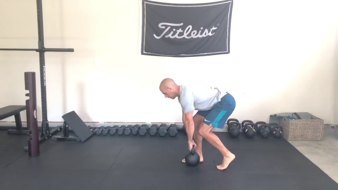 Split stance KB deadlift - YouTube