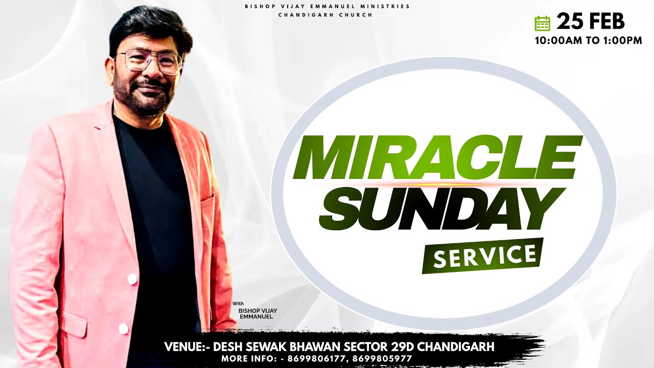 TODAY MIRACLE SUNDAY SERVICE LIVE 🔴 | #wordofgod | #jesuslovesyou - YouTube