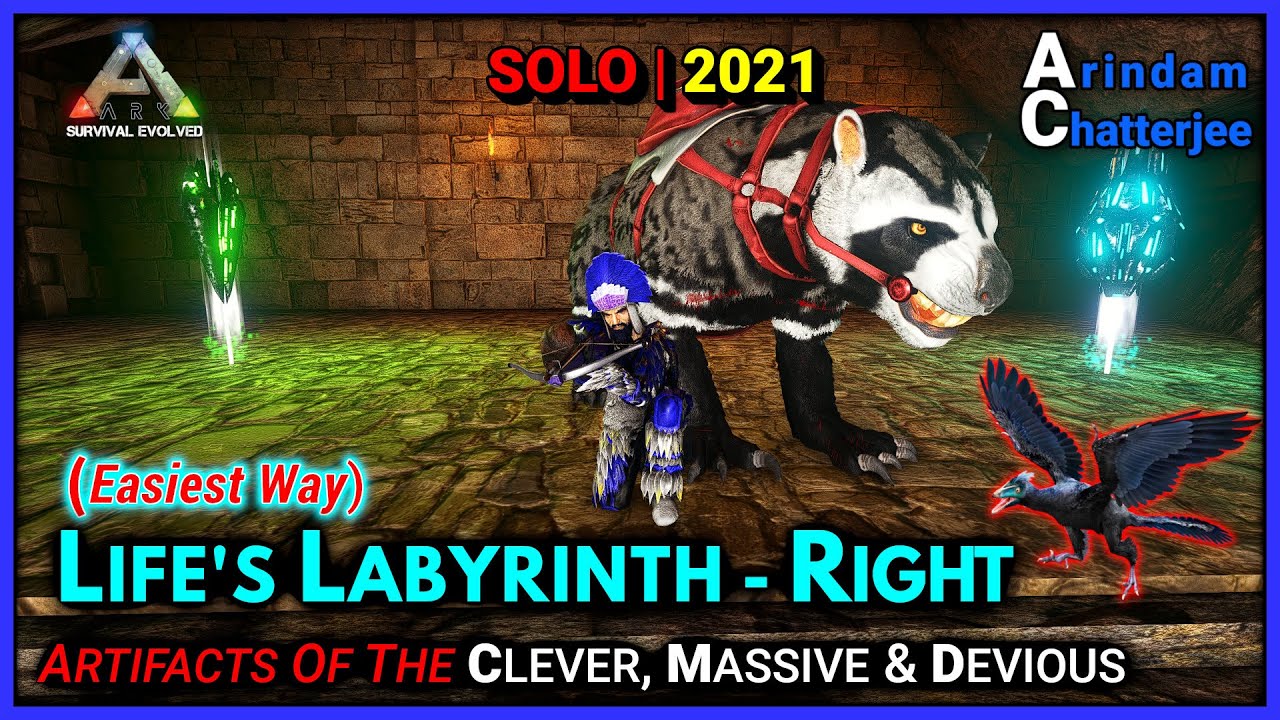 Ark Ragnarok - 2021 Life's Labyrinth SOLO Walkthrough RIGHT Way (CLEVER ...