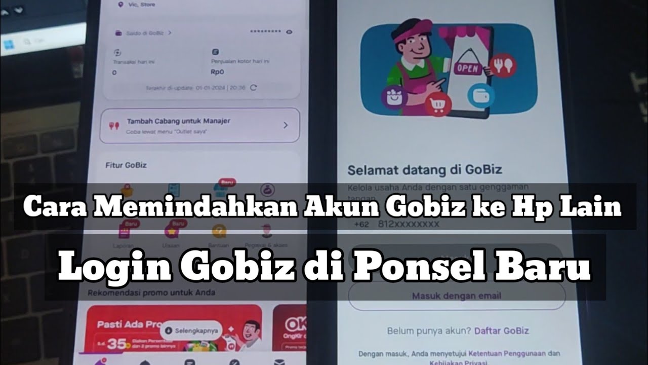 Cara Memindahkan Akun Gobiz ke Hp Lain ~ Login Gobiz di Ponsel Baru - YouTube