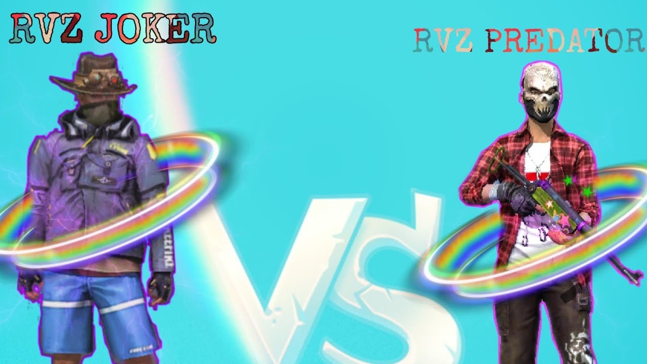 CUSTOM MATCH // RVZ JOKER VS RVZ PREDATOR // FREE FIRE HIGHLIGHTS ...
