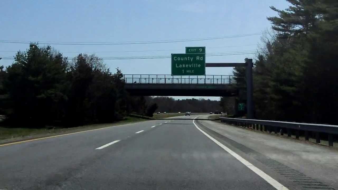 New Bedford Expressway (MA 140 Exits 12 to 8) southbound - YouTube
