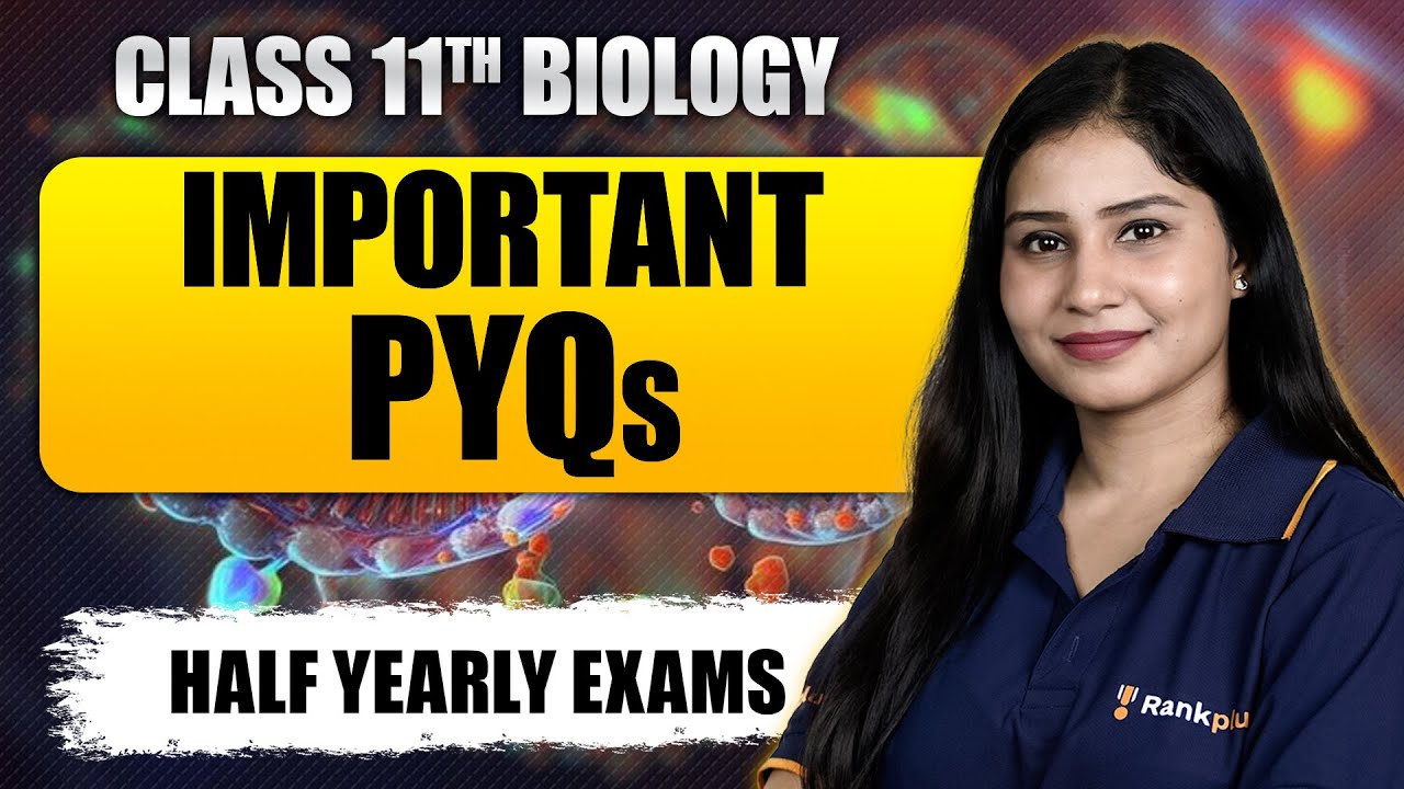 Most Important PYQs for Half Yearly Exam | CBSE Class 11th Biology ...