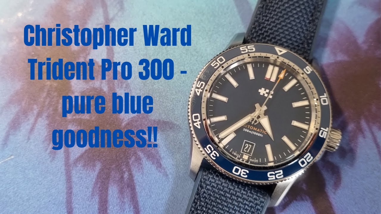 Watch Review CHRISTOPHER WARD TRIDENT PRO 300 - newer smaller 38mil ...
