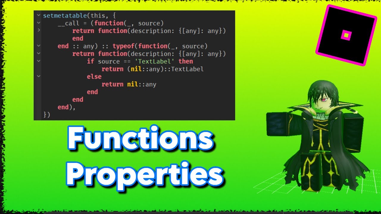 Functions And Properties! (Roblox Scripting Tutorial Series #4) - YouTube